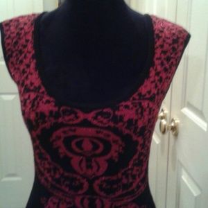 XOXO | Dresses | Xoxo Black And Fusha Form Fitting Dress | Poshmark